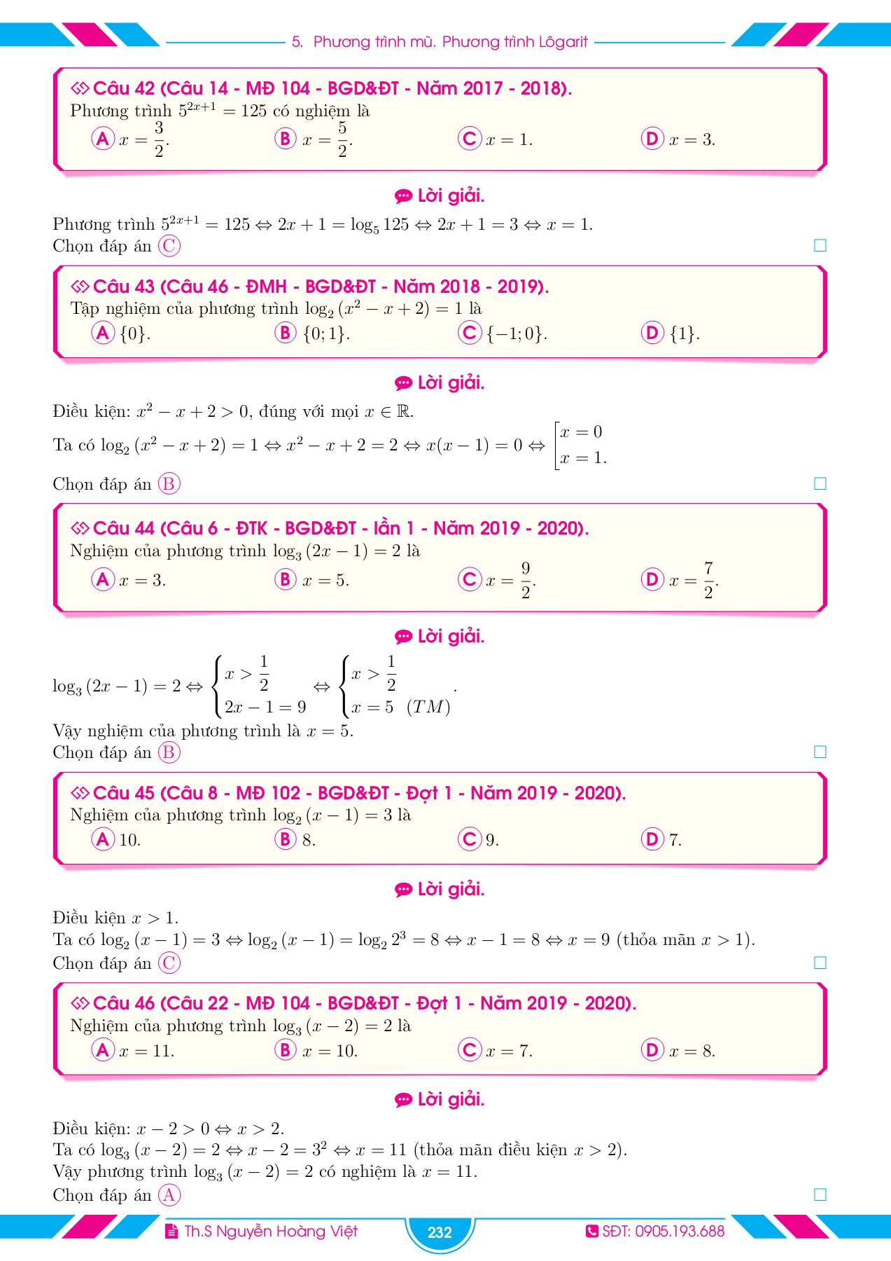 Toàn cảnh đề thi tốt nghiệp THPT môn Toán (2018 – 2022) - Bùi Đình Huy ...