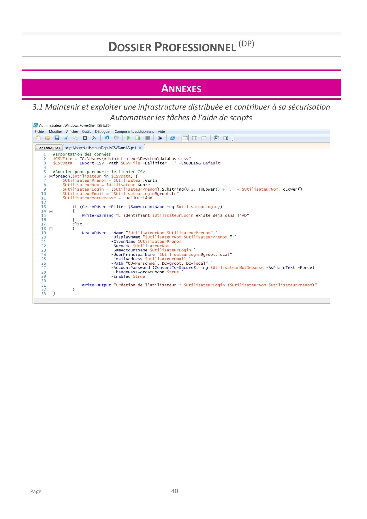 Dossier Pro TSSR GrOoT - Grégory El Bajoury - Page 40 | PDF Feuilletable en Ligne | PubHTML5