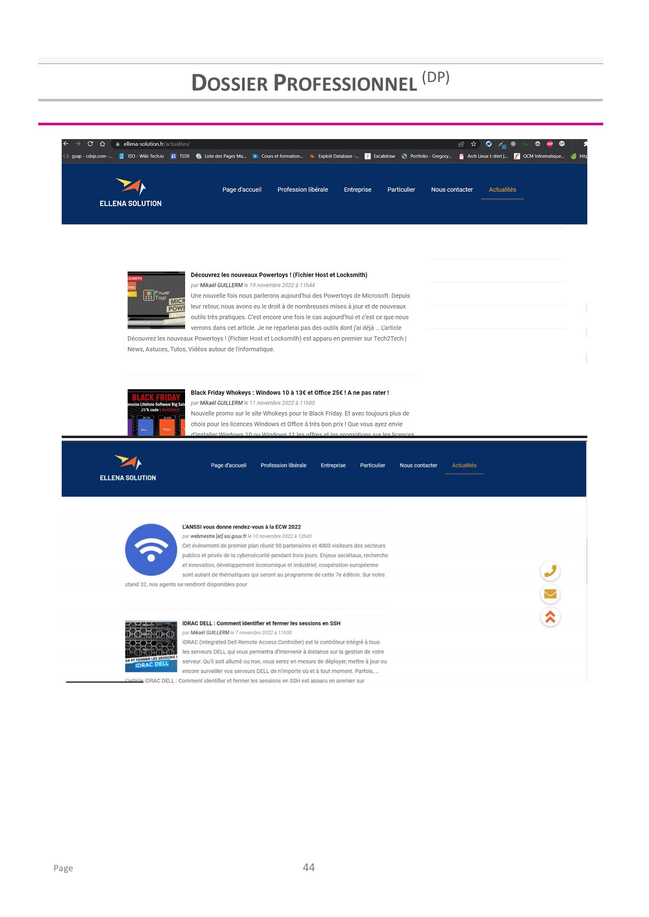 Dossier Pro TSSR GrOoT - Grégory El Bajoury - Page 44 | PDF Feuilletable en Ligne | PubHTML5