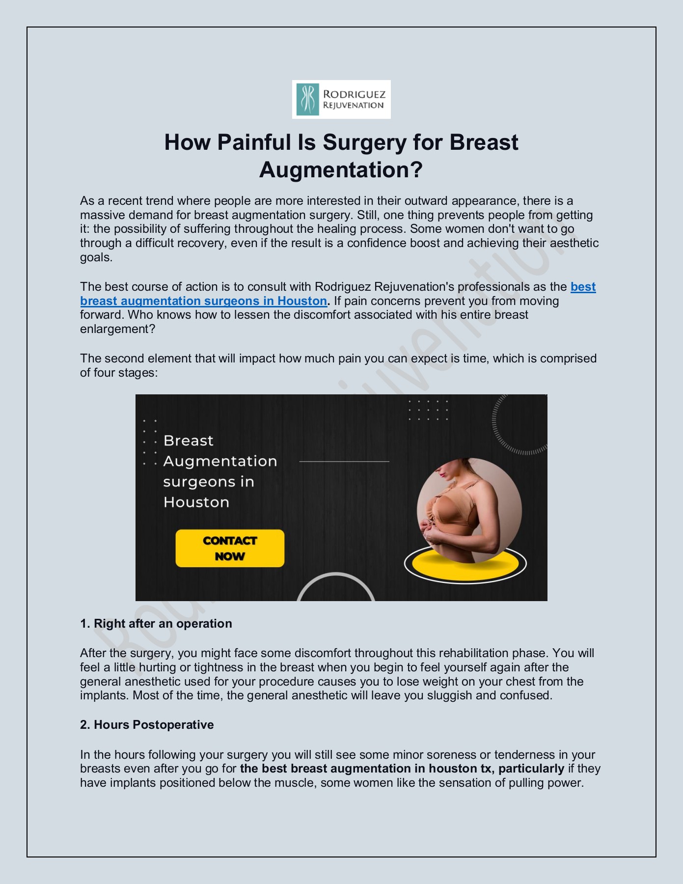 Best Breast Augmentation Surgeons in Houston - Redriguez Rejuven - Page 1 - 2 | Flip PDF Online ...