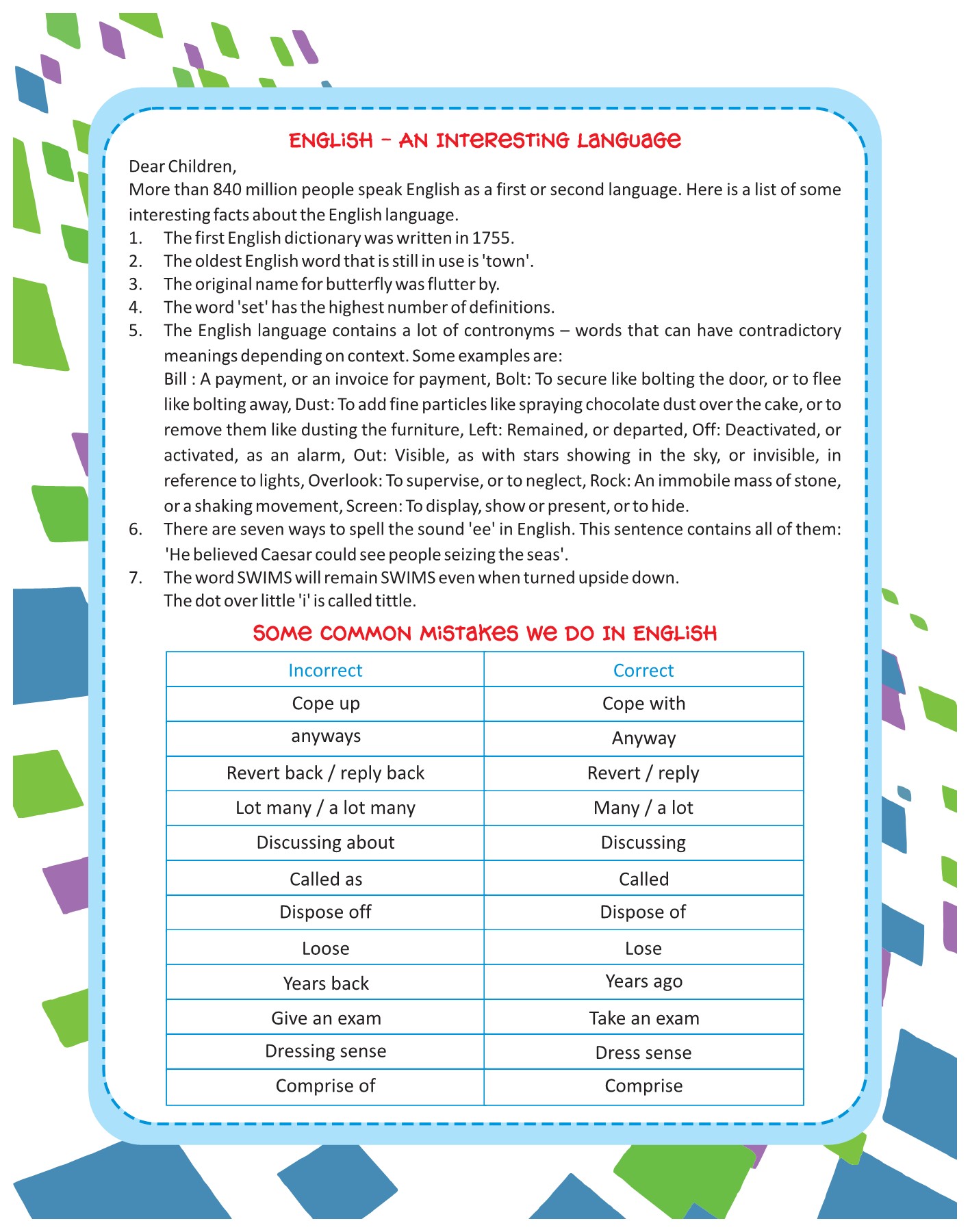 English Grammar Class-2