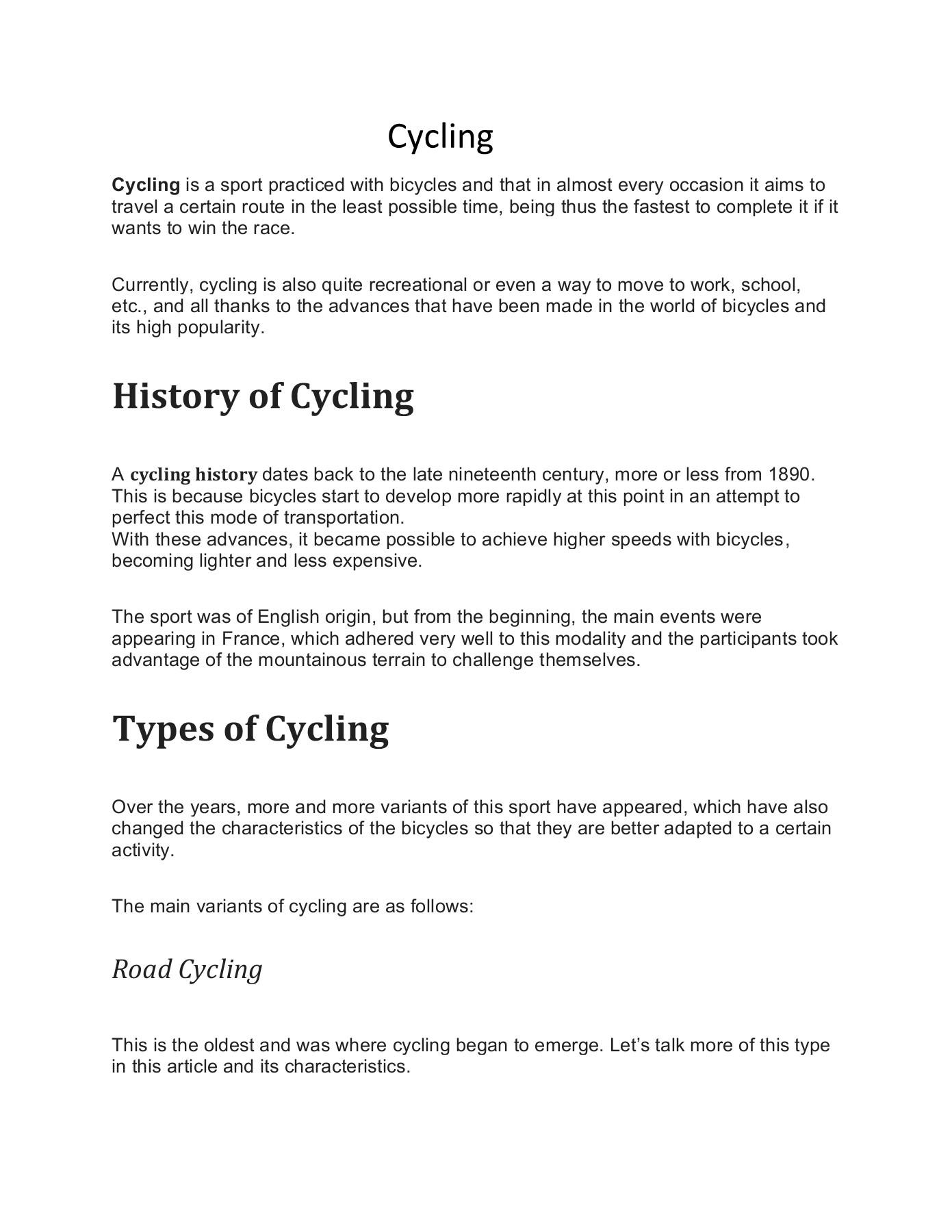 Cycling - nasue nasue - Page 1 - 7 | Flip PDF Online | PubHTML5