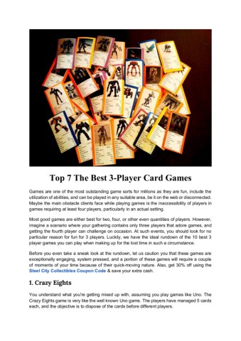 Top 7 The Best 3-Player Card Games