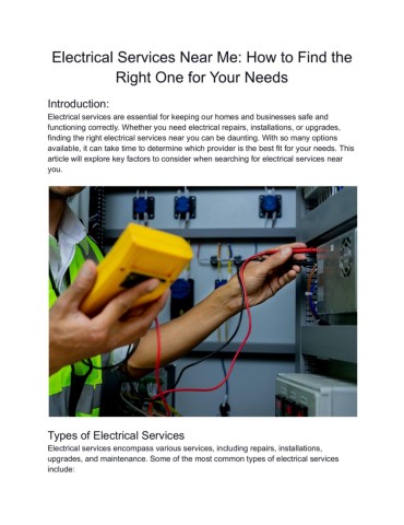 Electrical Services Near Me_ How to Find the Right One for Your Needs (1)
