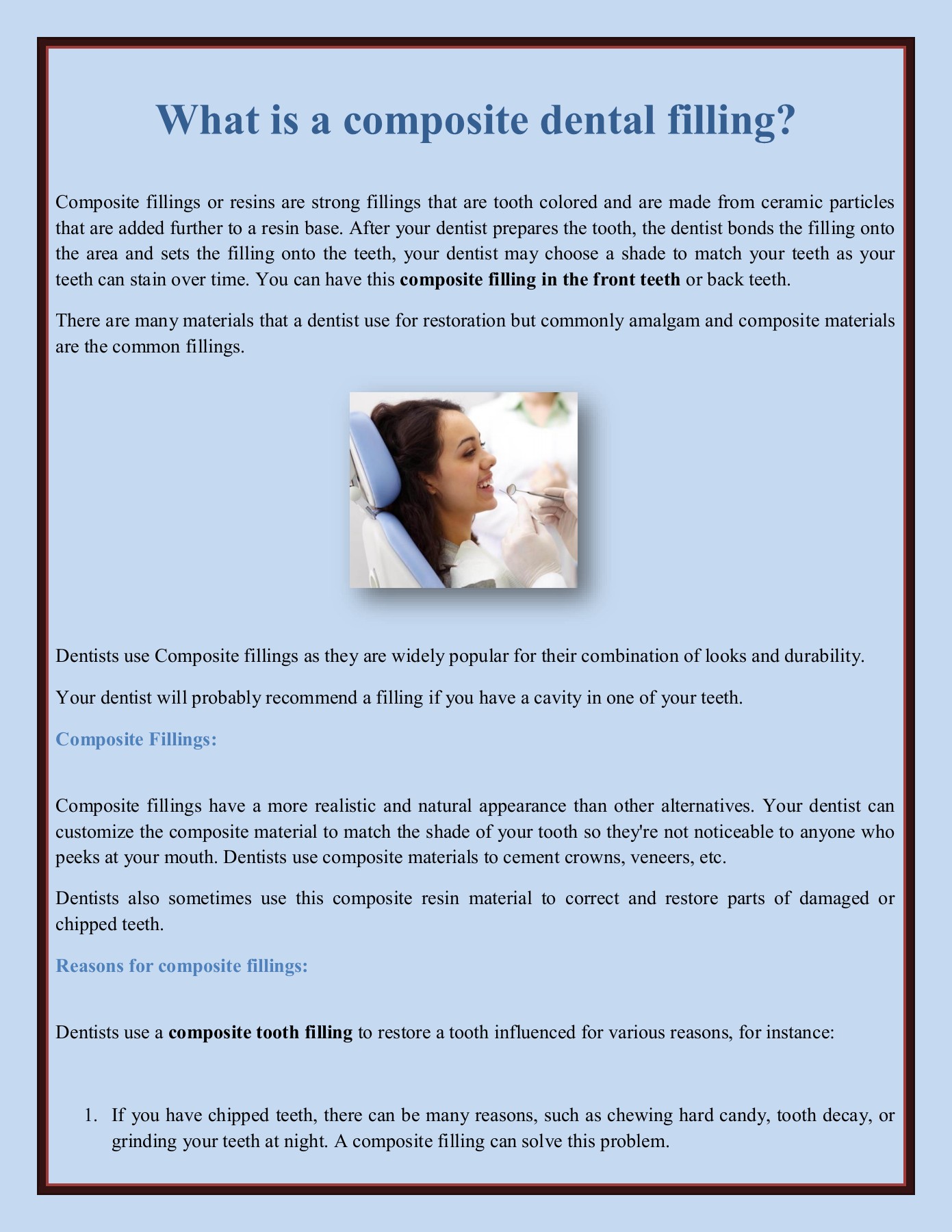 What is a composite dental filling? - Jason Clark - Page 1 - 3 | Flip ...