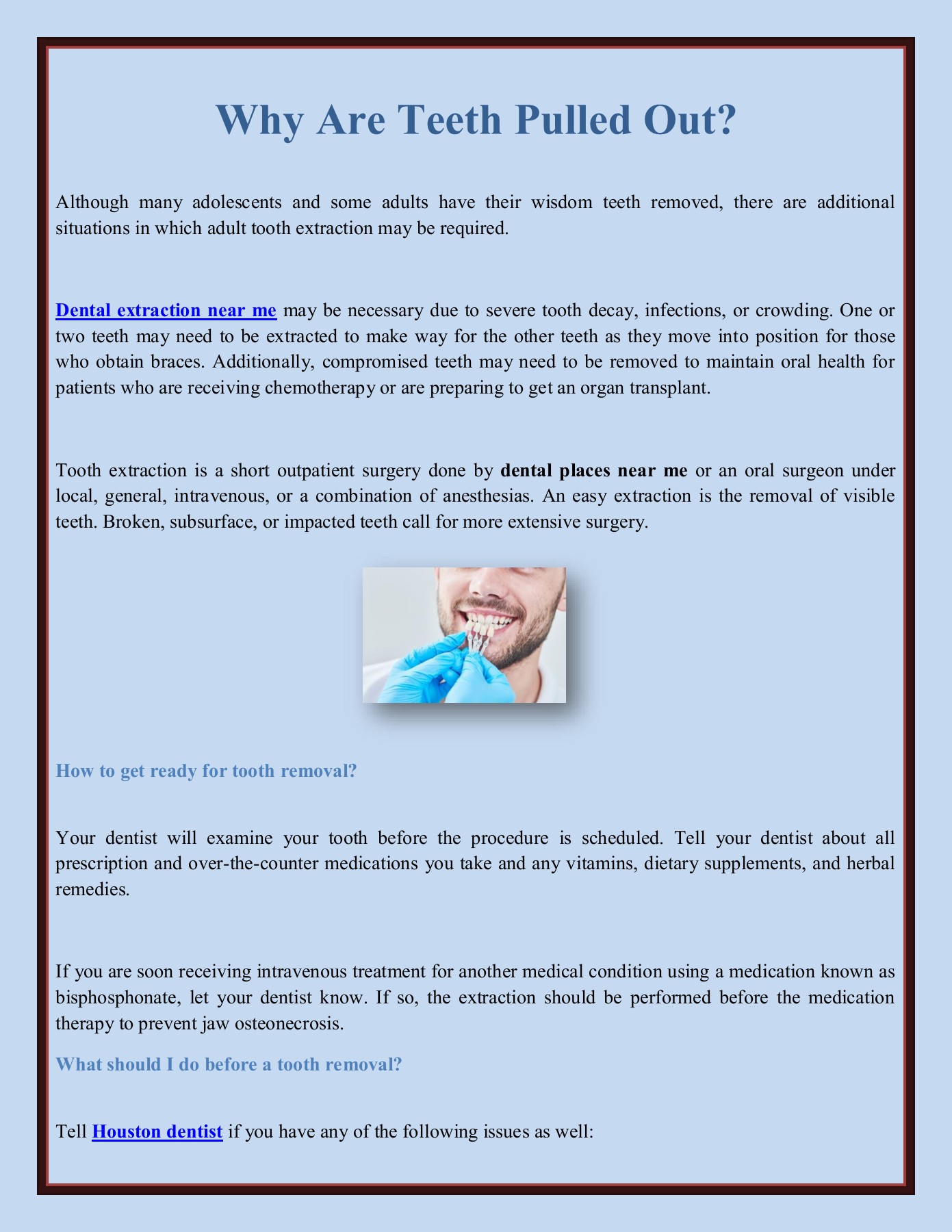 Why Are Teeth Pulled Out? - Jason Clark - Page 1 - 3 | Flip PDF Online ...