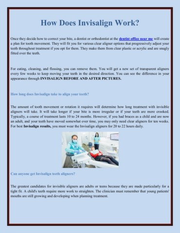 How Does Invisalign Work?