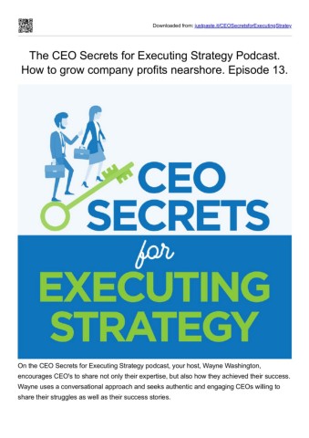 The CEO Secrets for Executing Strategy Podcast. How to grow company ...
