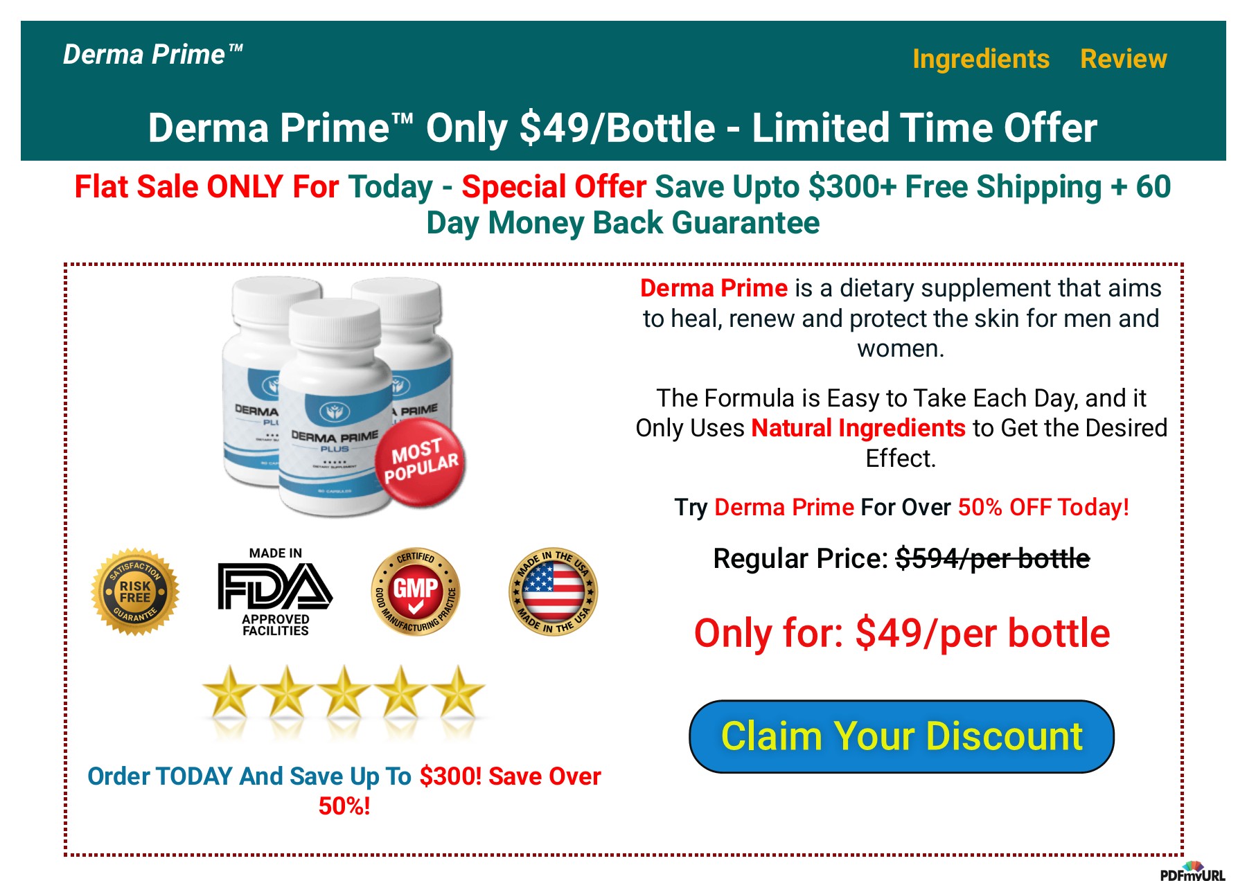 Derma Prime Plus Review : Rejuvenate Your Skin and Enhance Your Well ...