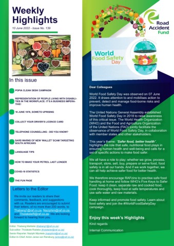 Weekly Highlights 10 June 2022