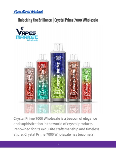 Unlocking the Brilliance _ Crystal Prime 7000 Wholesale