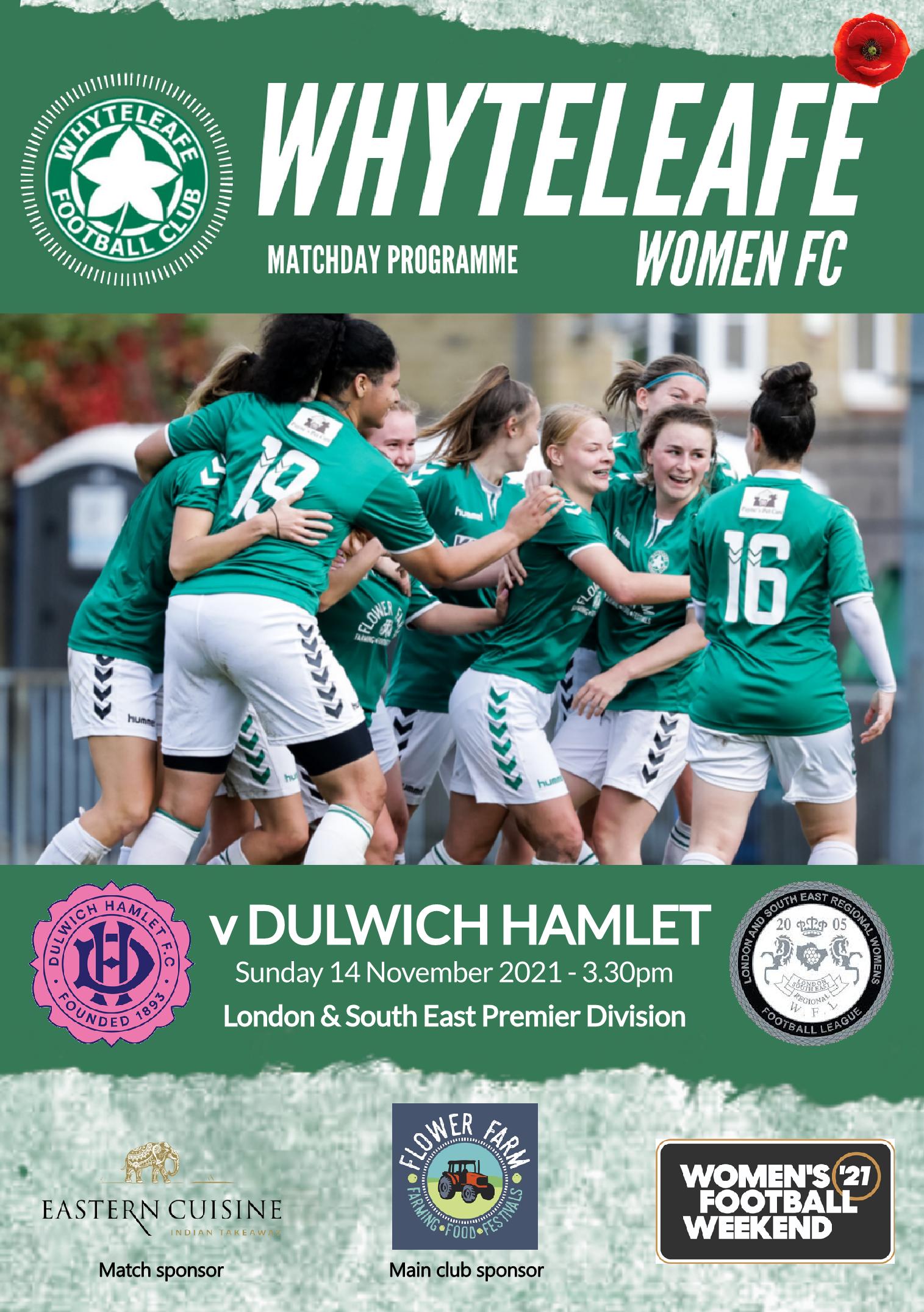 Whyteleafe v Dulwich Hamlet programme - media - Page 1 - 12 | Flip PDF ...