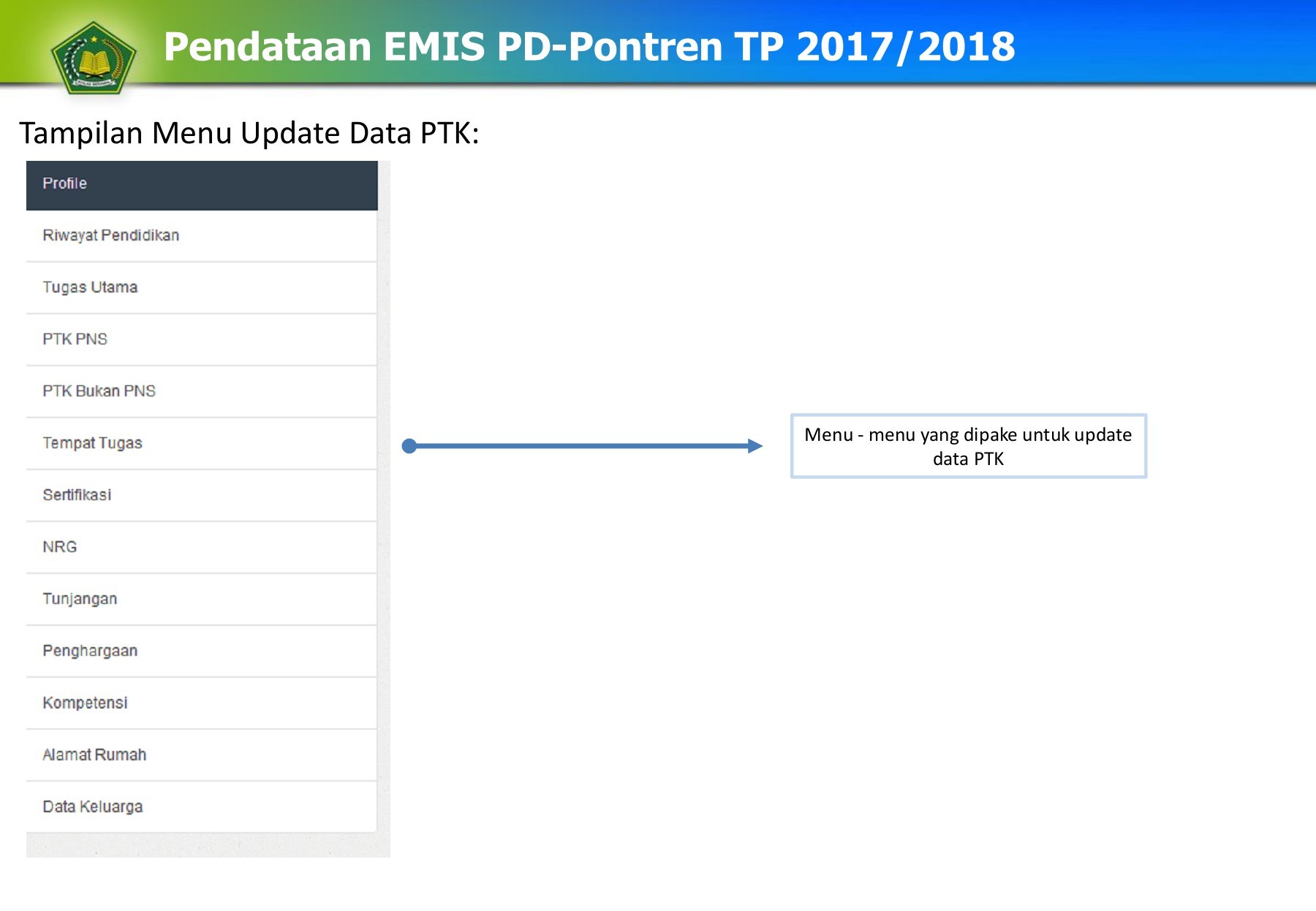 Teknis Aplikasi Pendataan PD Pontren 2017 / 2018 - Hars MA - Halaman 38 ...