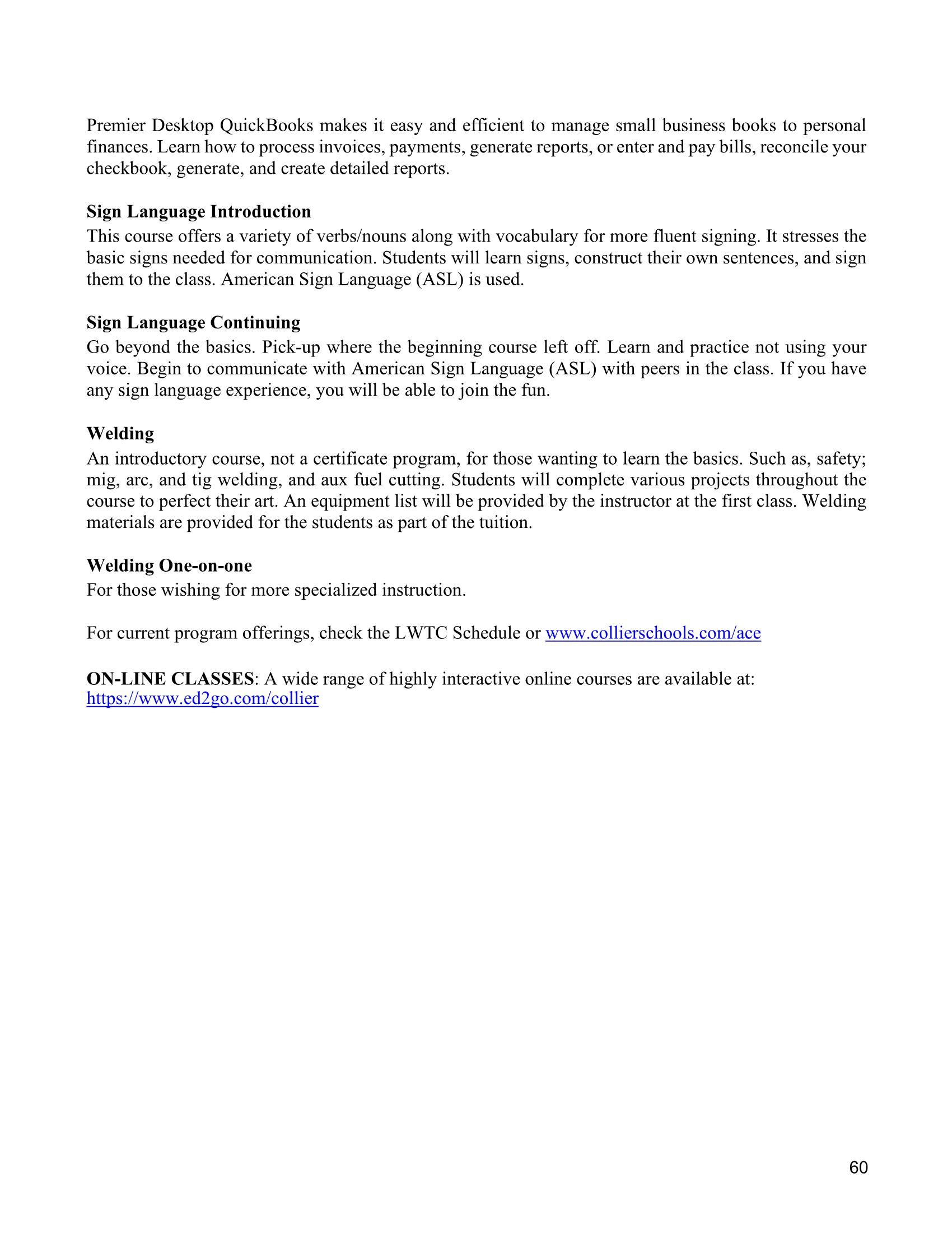 2023-2024 LWTC Student Catalog - dimarp1 - Page 60 | Flip PDF Online ...