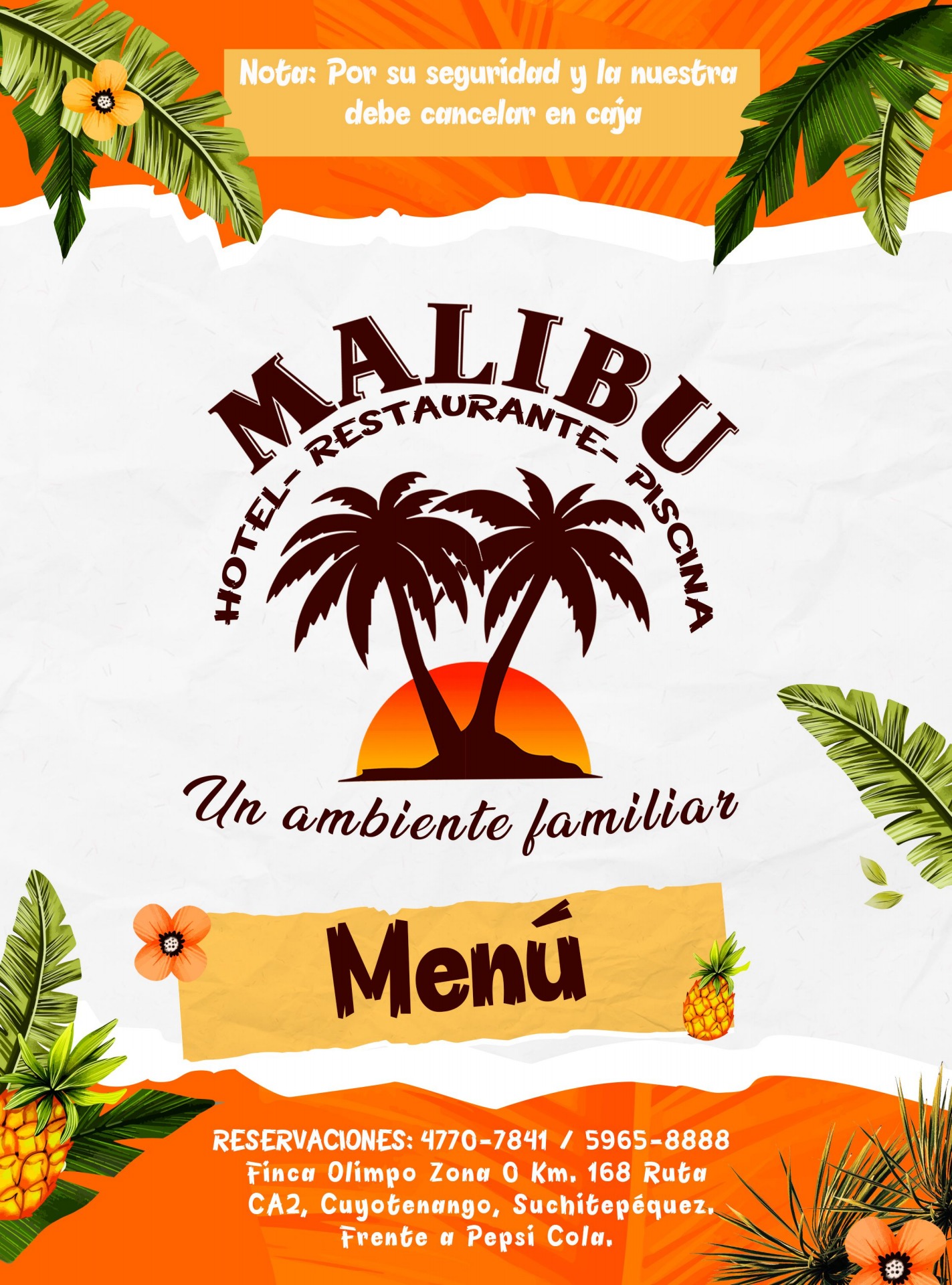 Menú Malibu - Raul Maldonado - Página 1 | Flip PDF en línea | PubHTML5