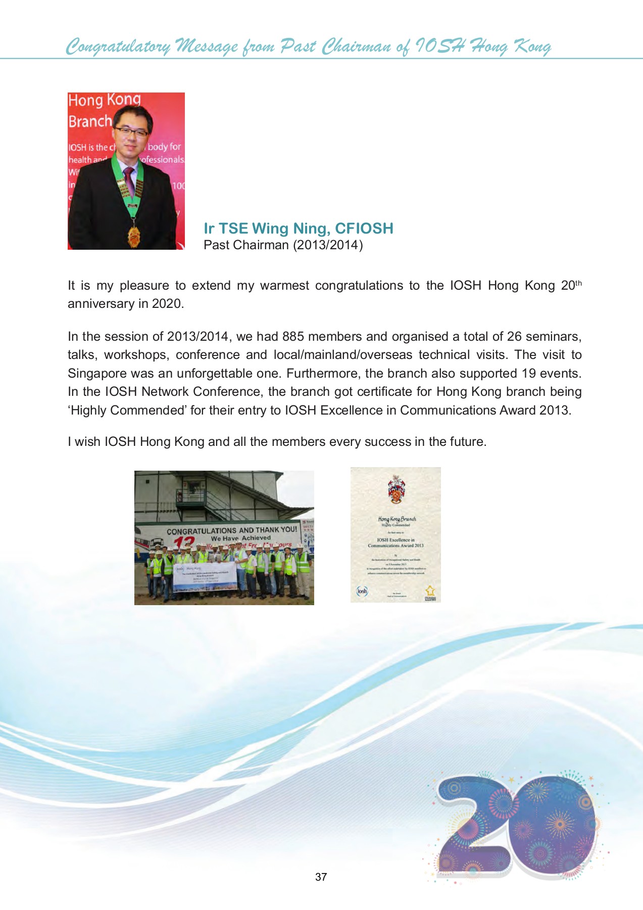 Booklet of IOSH Hong Kong 20th Anniversary - Felix Chan - Page 37 ...