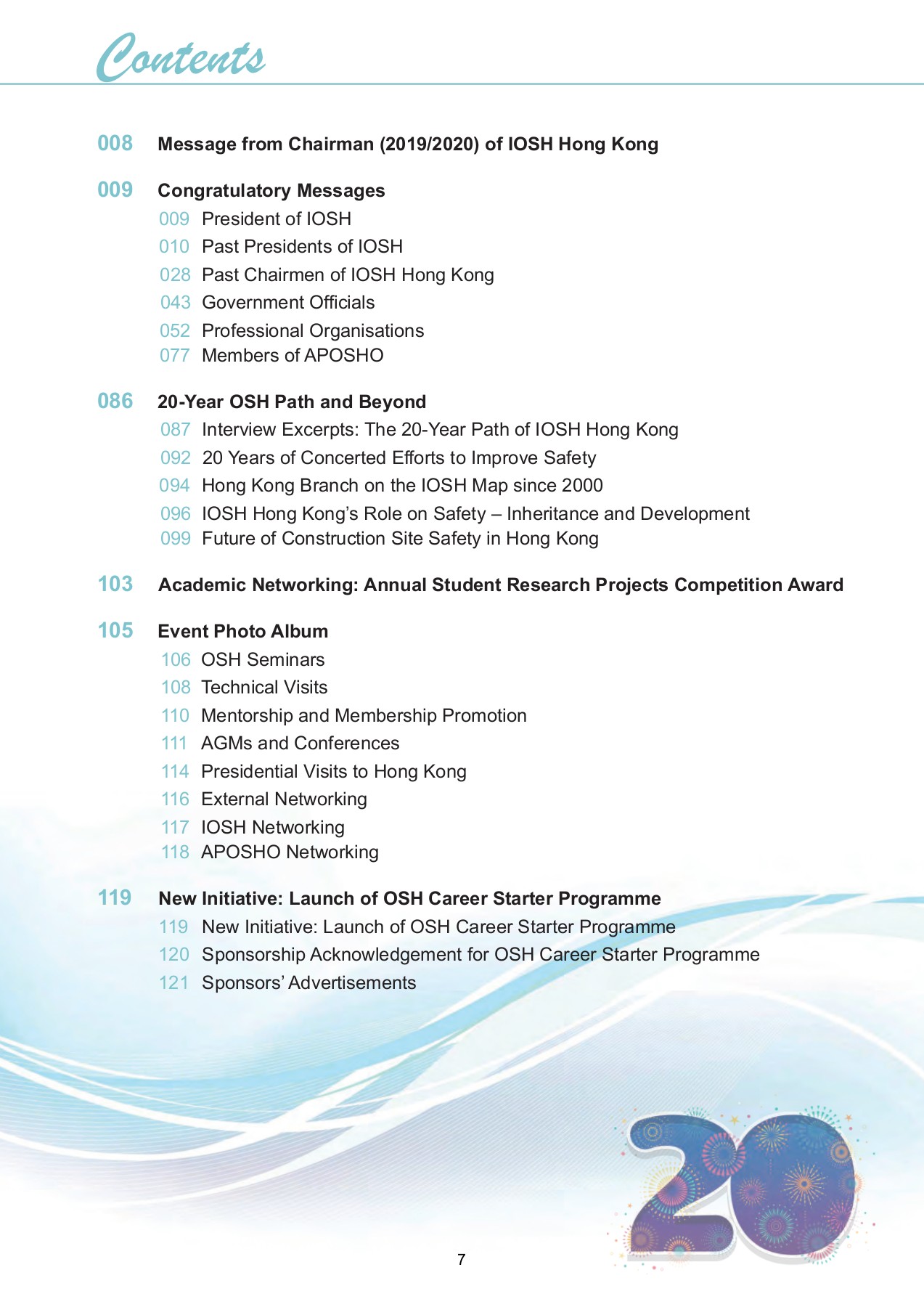 Booklet of IOSH Hong Kong 20th Anniversary - Felix Chan - Page 7 | Flip ...