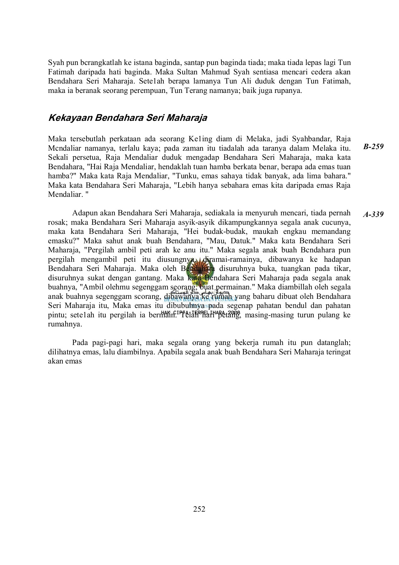 Sulatus Salatin Sejarah Melayu - PSS SMK SERI PULAI PERDANA - Muka ...