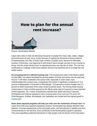 How to plan for the annual rent increase_