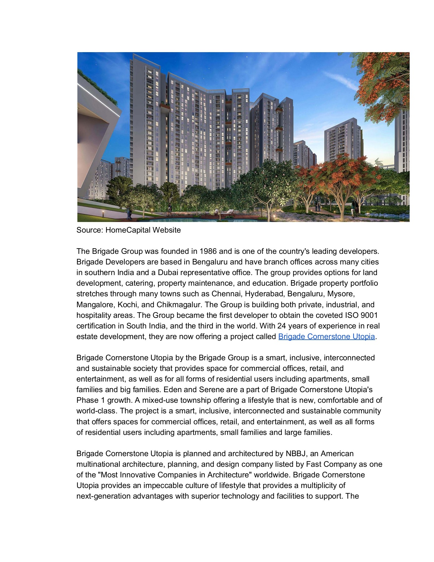 Brigade Cornerstone Utopia_ A Home that Feels Right ...