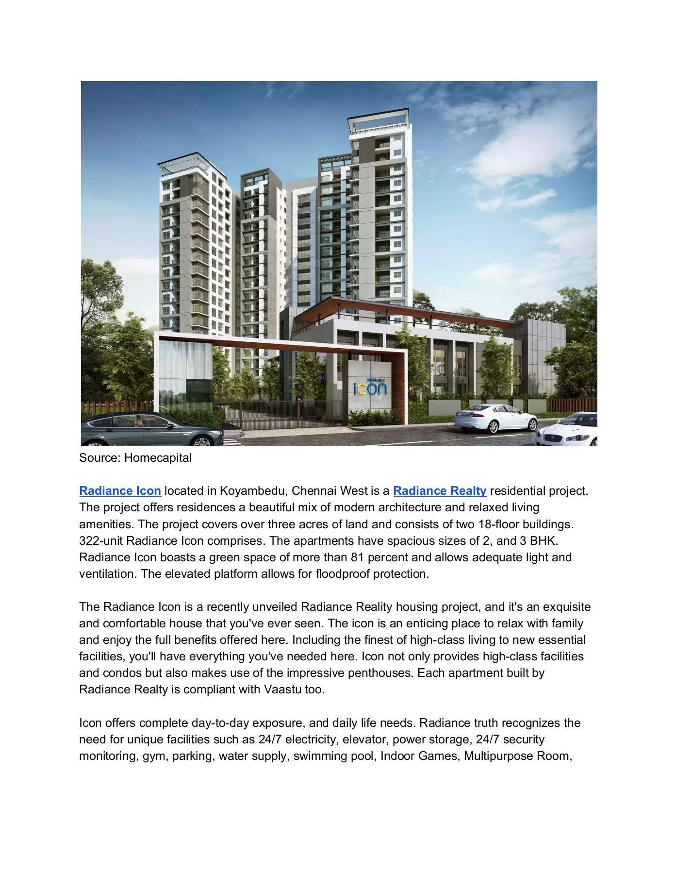 Radiance Icon- A Iconic Residential project by Radiance Realty ...
