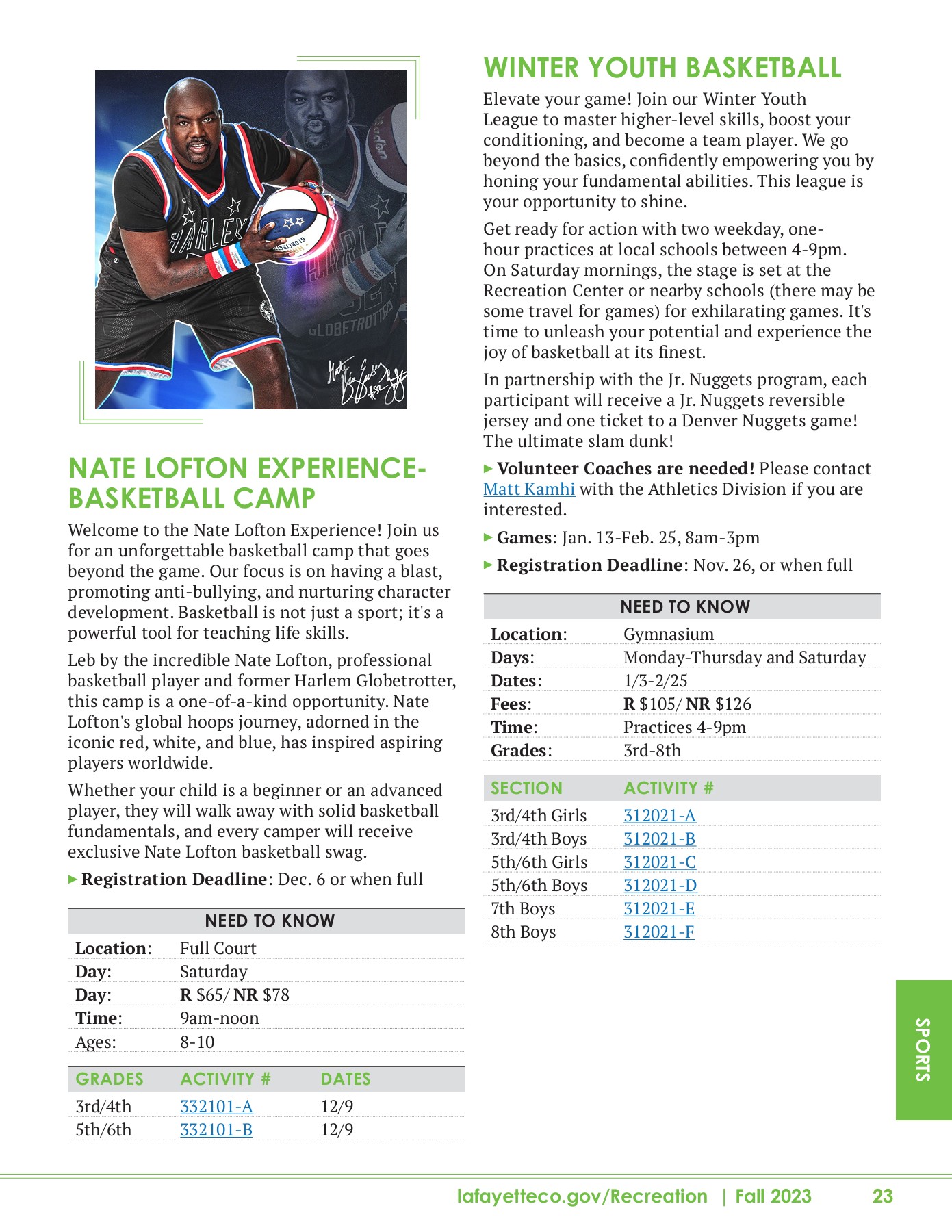 Fall 2023 Activity Guide - recadmin - Page 23 | Flip PDF Online | PubHTML5