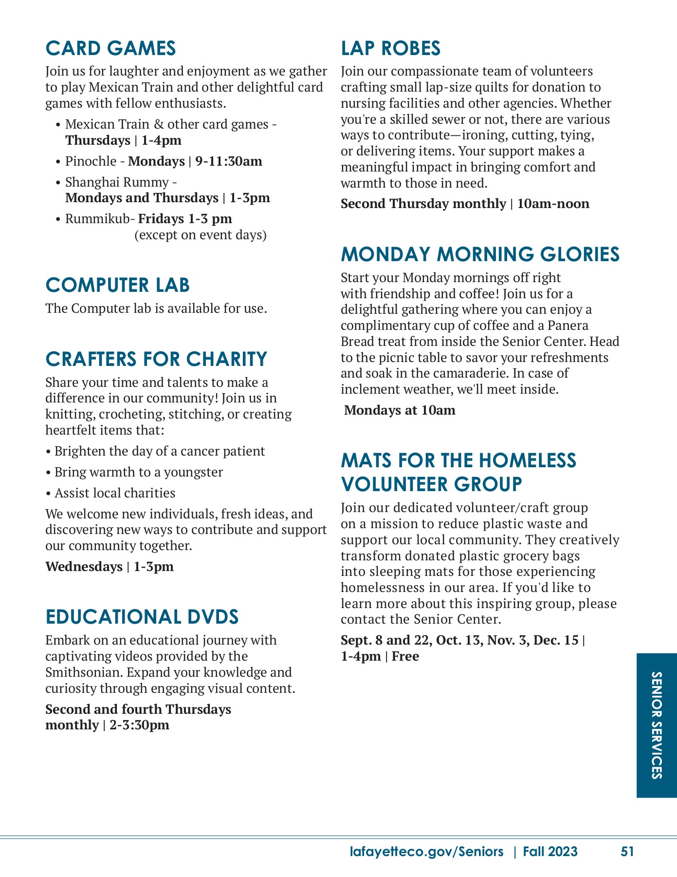 Fall 2023 Activity Guide - recadmin - Page 51 | Flip PDF Online | PubHTML5