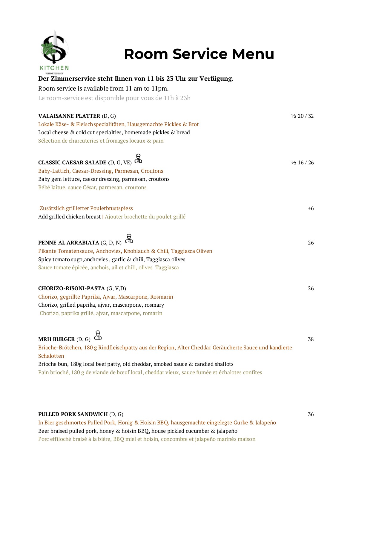 Room Service Menu - sarafidis - Page 1 - 2 | Flip PDF Online | PubHTML5