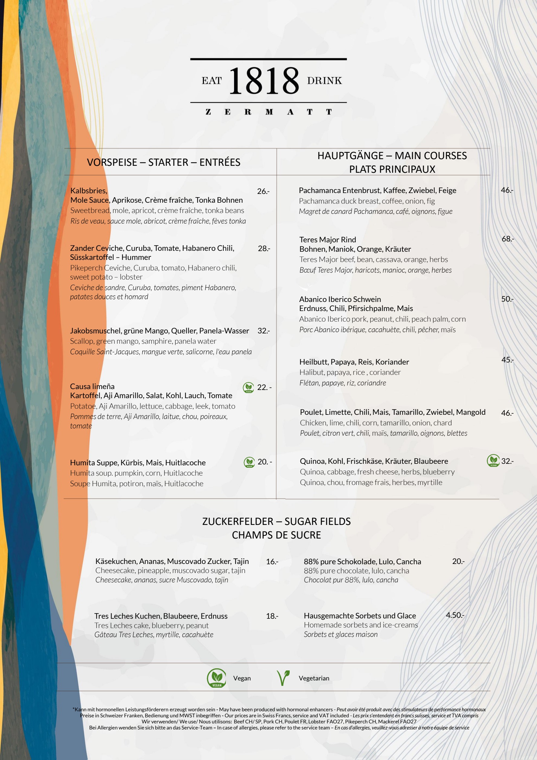 1818 Restaurant Menu - sarafidis - Page 1 | Flip PDF Online | PubHTML5
