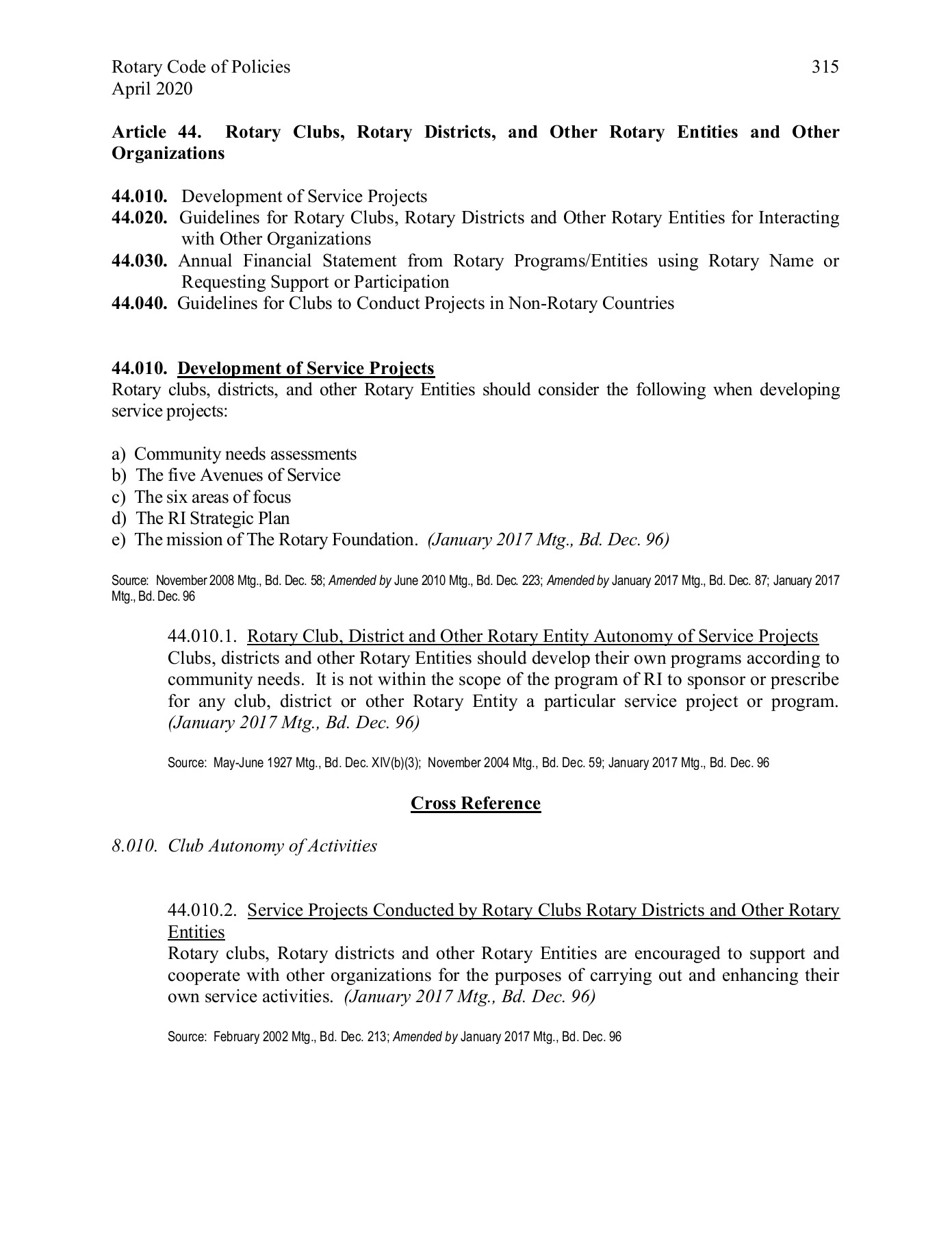 Rotary International Code of Policies - ReachOut - Page 331 | Flip PDF Online | PubHTML5