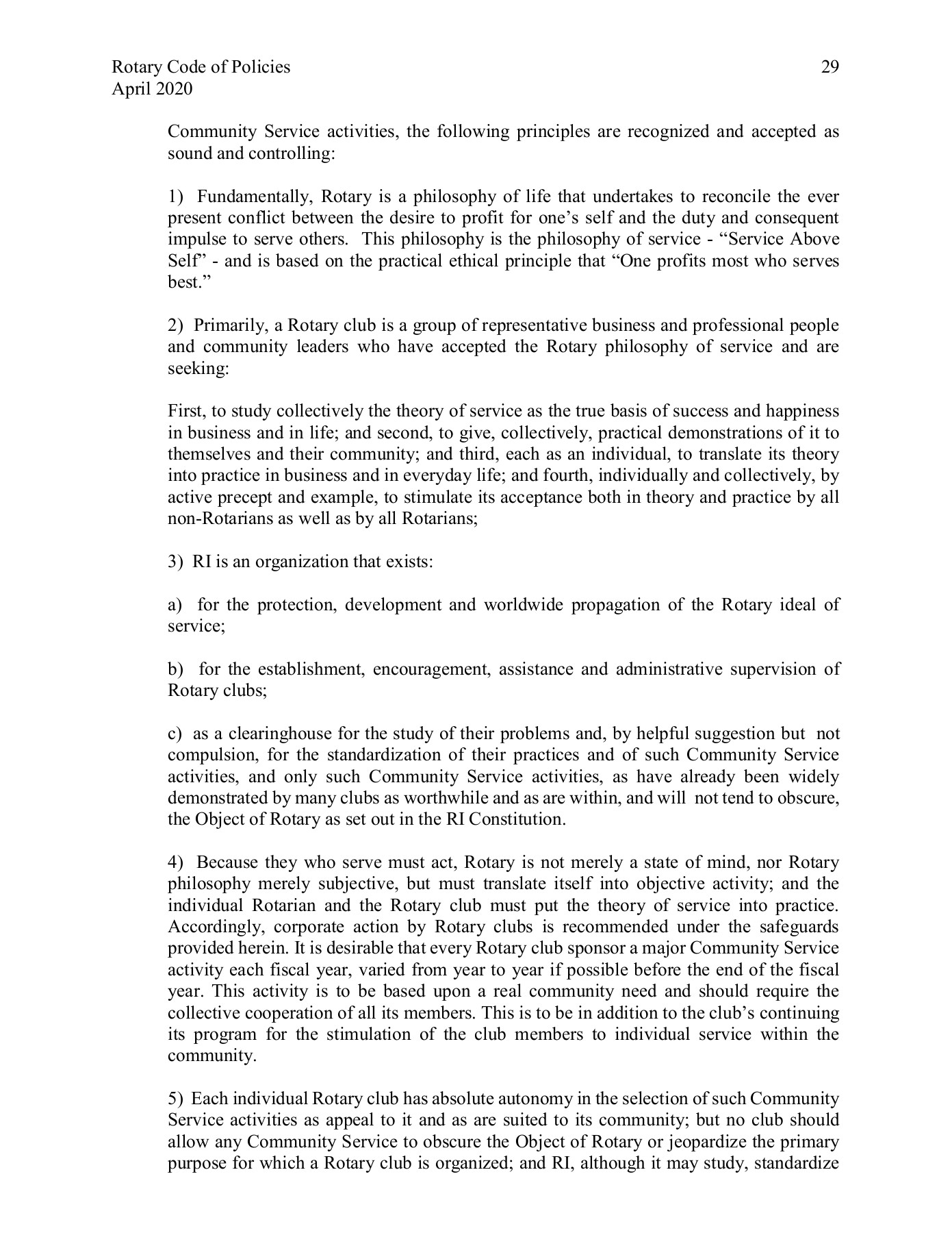 Rotary International Code of Policies - ReachOut - Page 45 | Flip PDF ...