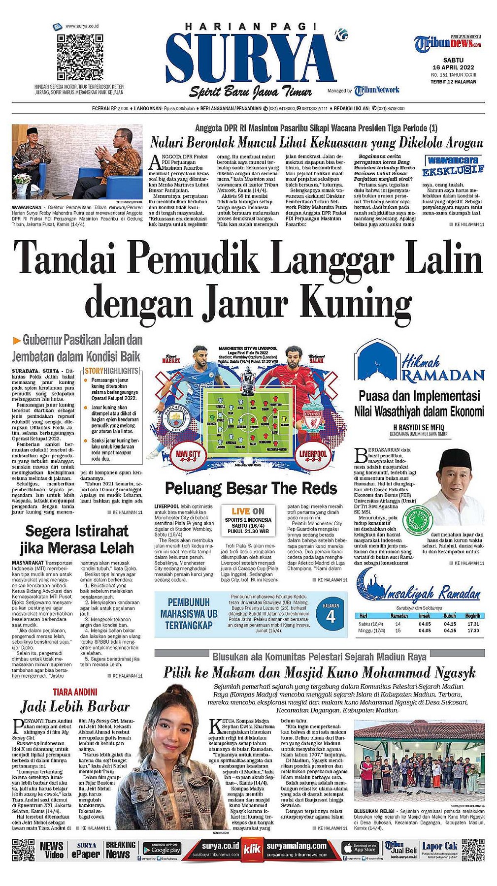 Surya 16 April 2022 - Digital Library - Page 1 - 12 | Flip PDF Online ...