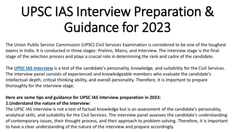 UPSC IAS Interview Preparation & Guidance for 2023 - eliteiasdelhi - Page 1 - 5 | Flip PDF ...