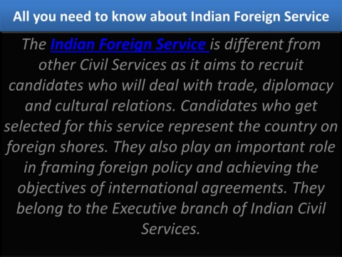 All you need to know about Indian Foreign Service