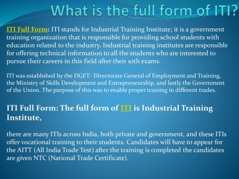 What is the full form of ITI - eliteiasdelhi - Page 1 - 5 | Flip PDF Online | PubHTML5