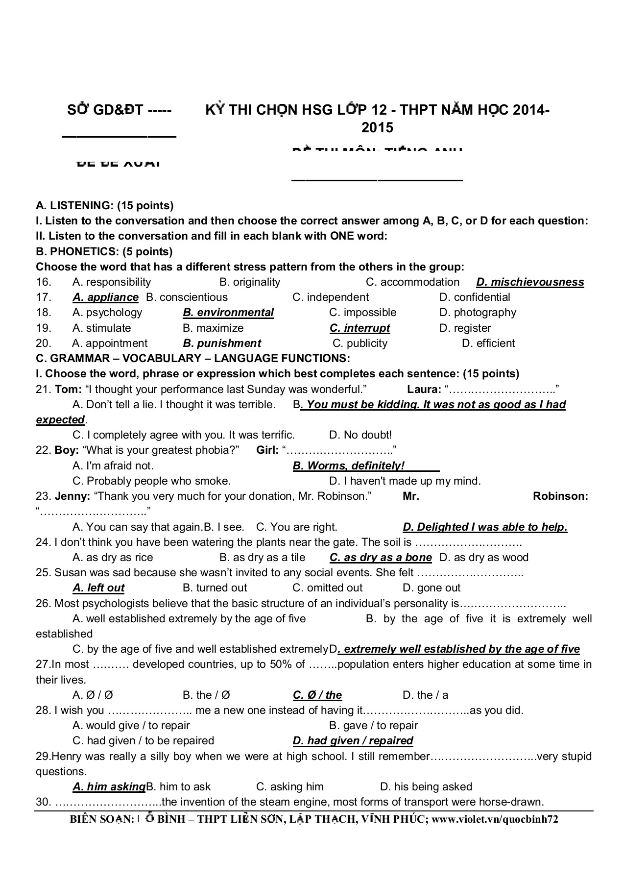 50-de-thi-hoc-sinh-gioi-mon-tieng-anh-lop-12_clone - Thu Nguyễn - Page 371 | Flip PDF Online ...