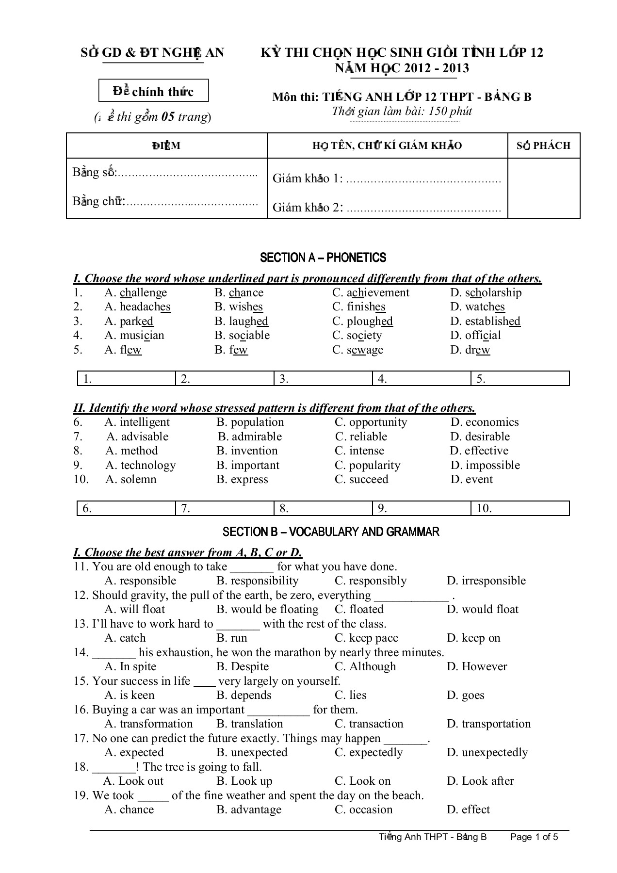 50-de-thi-hoc-sinh-gioi-mon-tieng-anh-lop-12 - Thu Nguyễn - Trang 275 | PDF lật trang trực tuyến ...