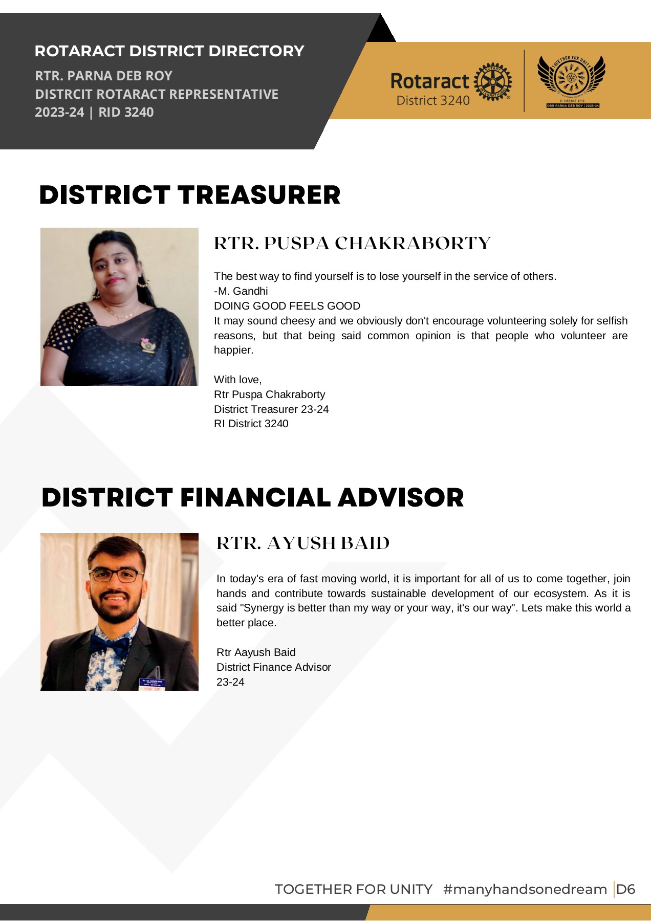 District Directory 2023-24 RID 3240 - Rotaract 3240 - Page 33 | Flip PDF Online | PubHTML5