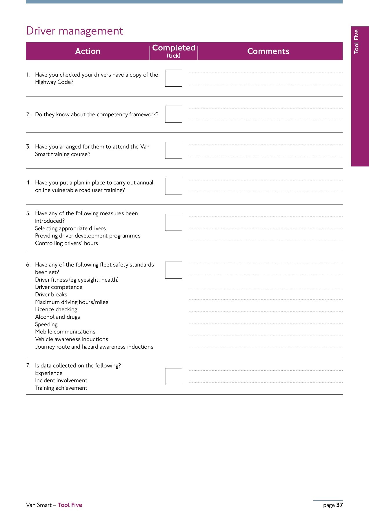 TfL Van Smart Managers Toolkit - susie.humby - Page 37 | Flip PDF ...