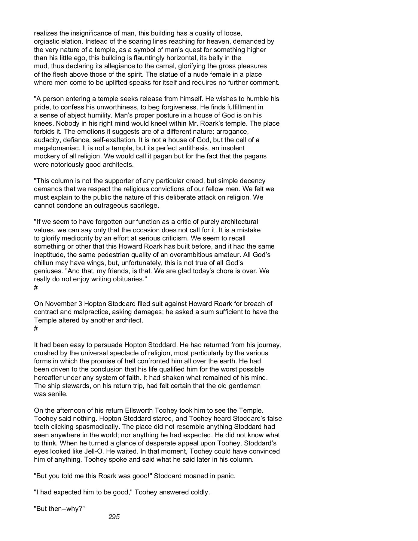 The Fountainhead - ash2shukla - Page 295 | Flip PDF Online | PubHTML5