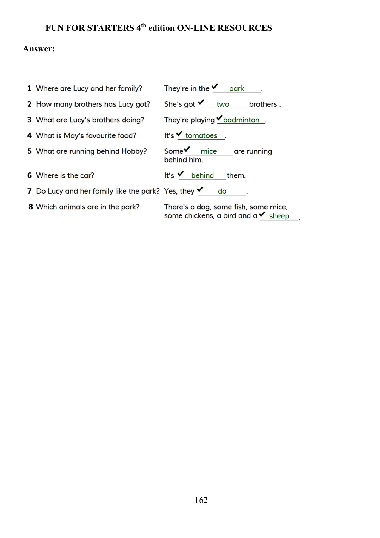 fun for starters online resources - Lingua Franca Idiomas - Page 162 ...