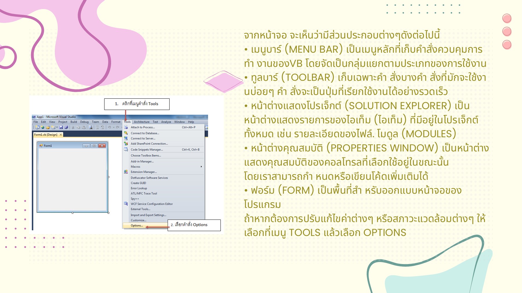 เริ่มต้นการเรียนรู้การเขียนโปรแกรม Visual Basic 2010 - 9 ณฐกร สุขวิทยากุล - Page 13 | Flip PDF ...