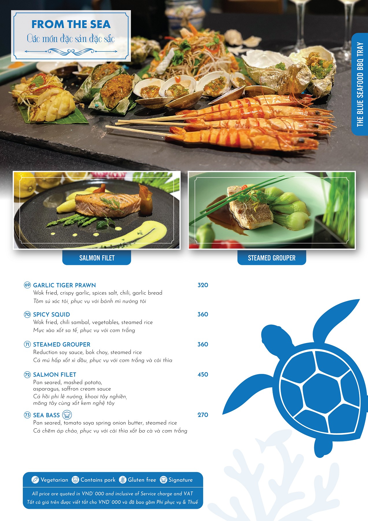 A LA CART MENU - THE BLUE RESTAURANT - Mikazuki Danang - Page 12 | Flip ...