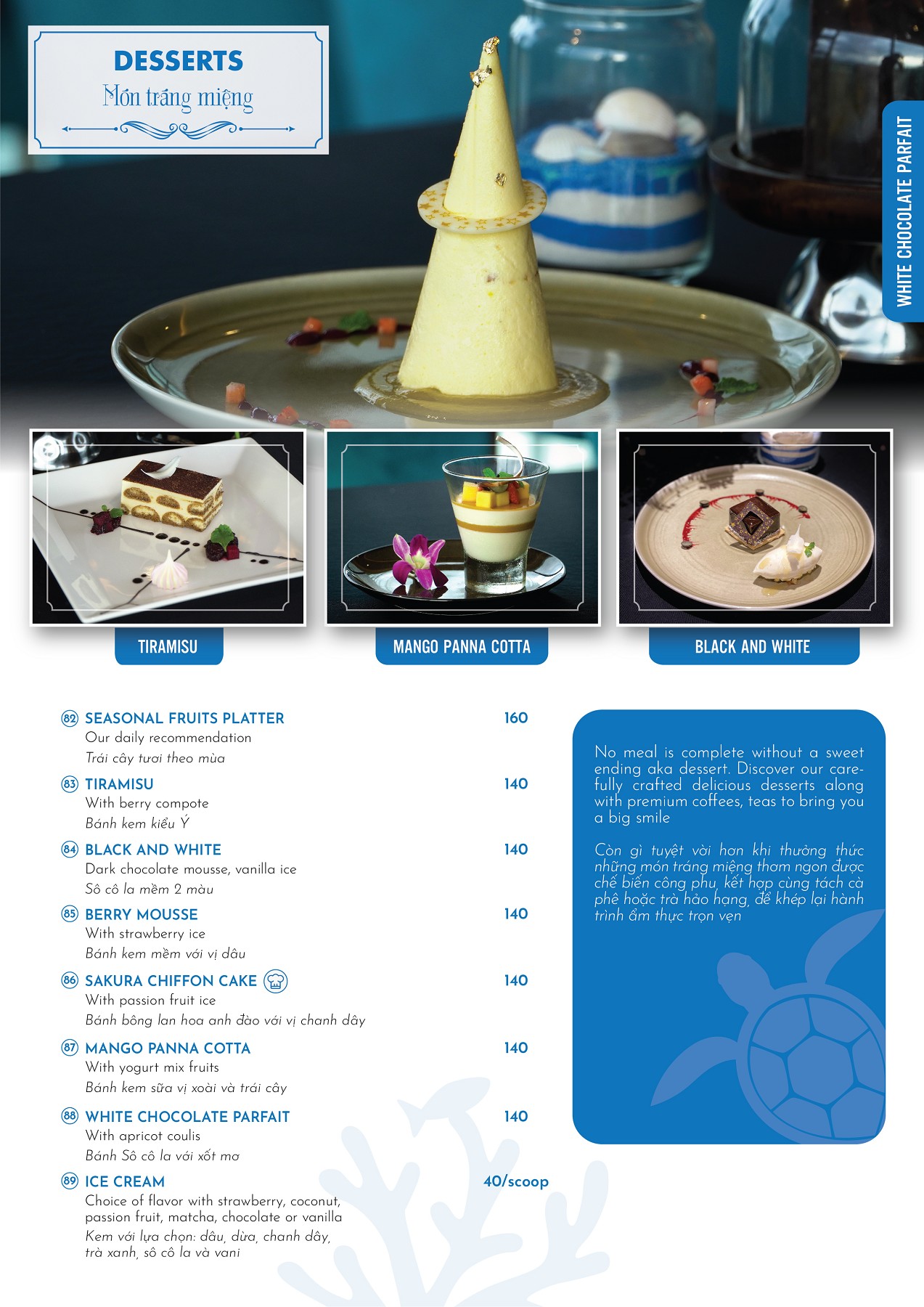 A LA CART MENU - THE BLUE RESTAURANT - Mikazuki Danang - Page 15 | Flip ...
