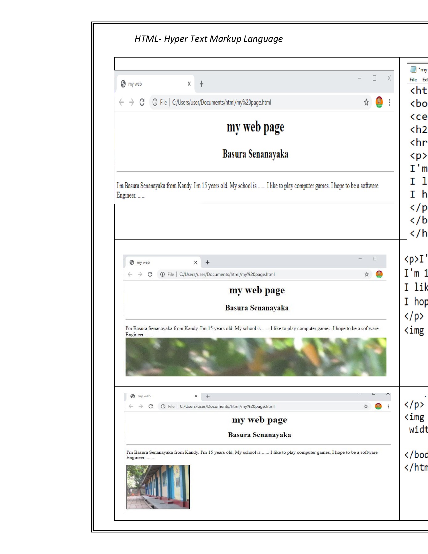 HTML Activity sheets - pavii san - පිටුව 3 | මාර්ගගතව PDF පෙරළන්න| PubHTML5