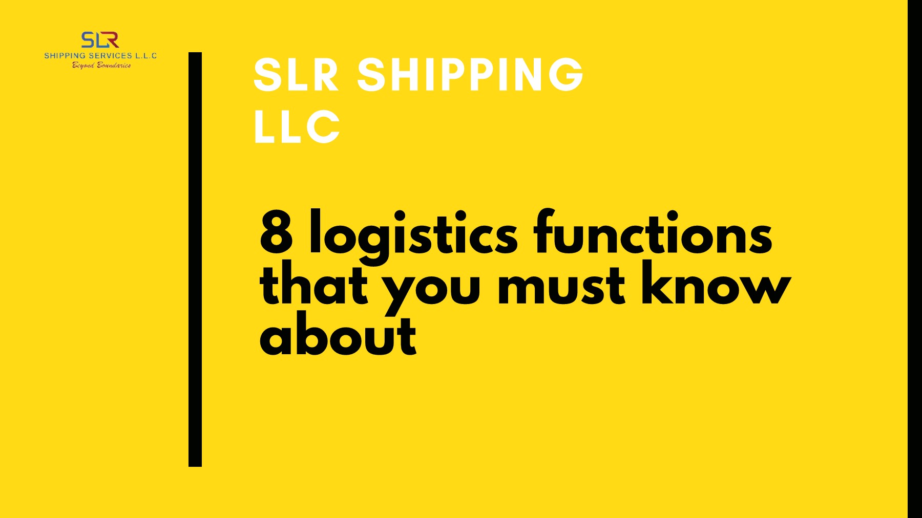 Top 8 logistics functions for a smooth flow of goods - slrshipping ...