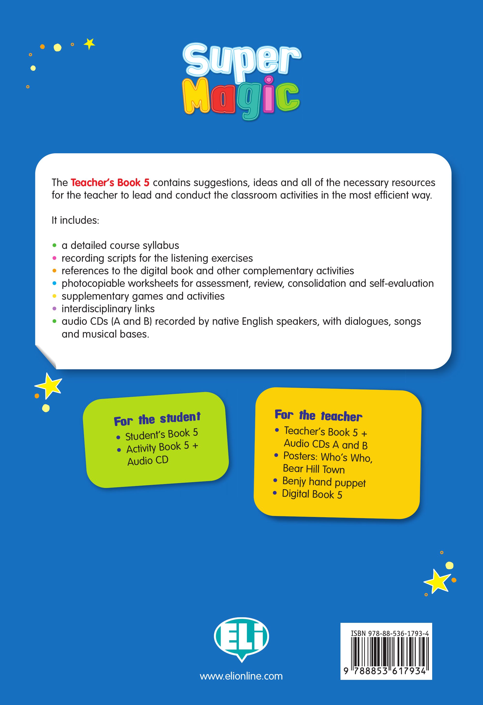 Super Magic 5 Students Book - Workbook - Teachers Book - Educa Libros y ...