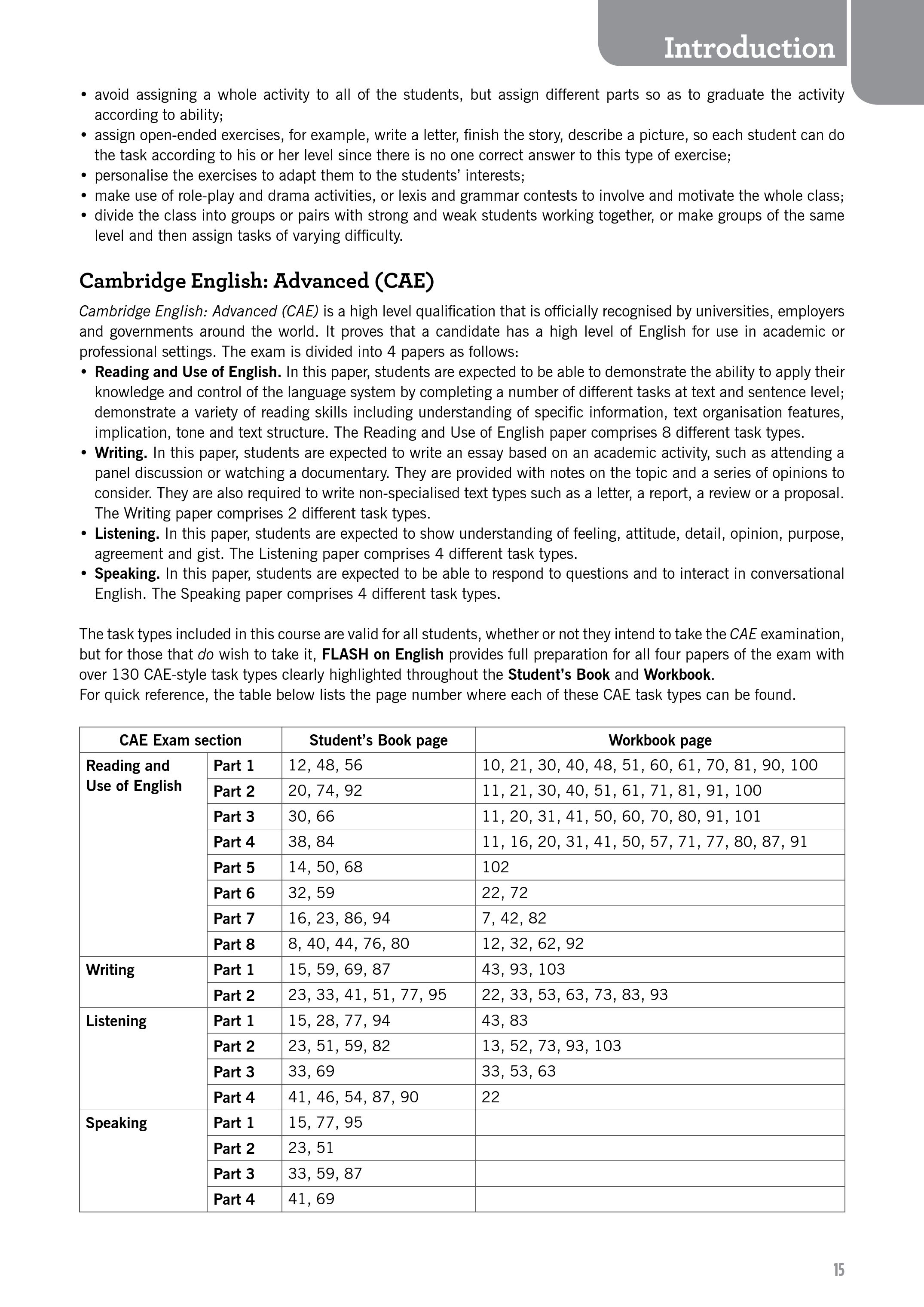 Flash on English Advanced Complete - Studentsbook - Workbook ...