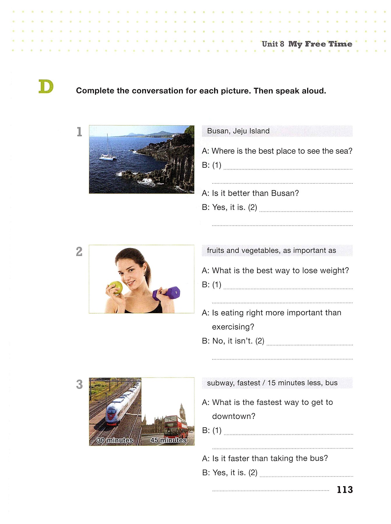 Bricks Speaking School_Starter 1 - Gee Esl - Page 113 | Flip PDF Online ...
