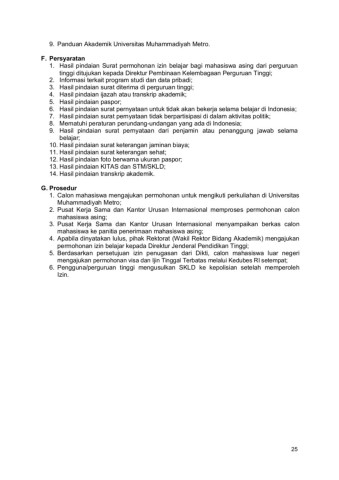 SOP Pusat Kerja Sama dan KUI UM Metro 2021 - Universitas Muhammadiyah ...